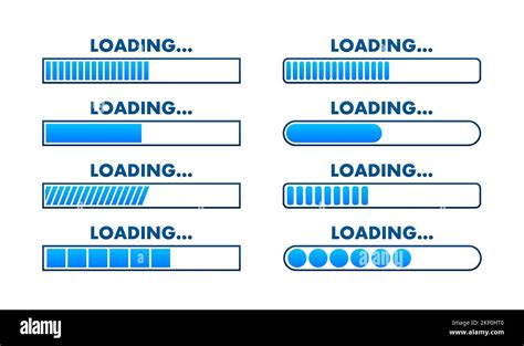 Loading Bar Progress Icon System Software Update Vector Stock Illustration Stock Vector Image