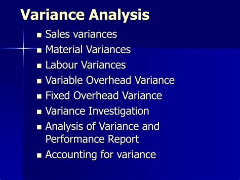 PPT Variance Analysis PowerPoint Presentation Free Download ID