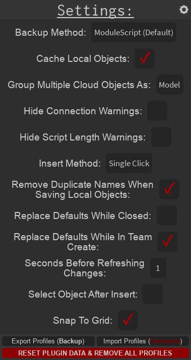 Insert Object Plugin Change Default Properties Save Objects Locally