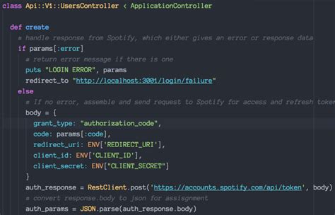 Spotify Api Authorization Flow With React And Rails