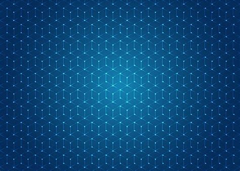 Hexagonal Geometric Abstraction With Dotted Line Connections In