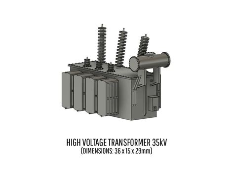 Det 0012 High Voltage Electrics Set H0 Scale 12 Items 3d Model 3d
