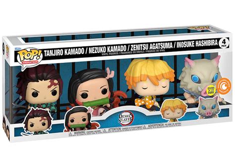 Funko Pop Animation Demon Slayer Gitd Crunchyroll Exclusive 4 Pack Jp