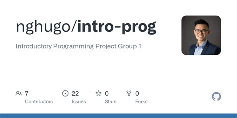 Github Nghugo Intro Prog Introductory Programming Project Group