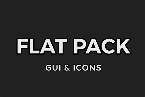Flat Pack GUI 2D GUI Unity Asset Store