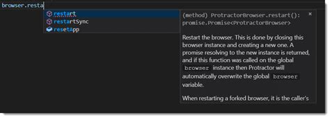 A Complete List Of Different Protractor Browser Commands