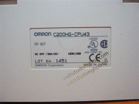 Cửa Hàng Vật Tư Tự Động Hóa Hcmplc Omron C200hg Cpu43