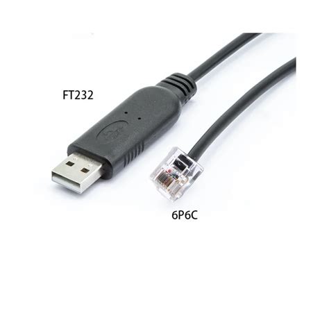 Usb To Rj11 Rj12 Debugging Cable Usb To Rj11 Ttl232 Brush Cable Ftdi Chip Electronic Data Cable