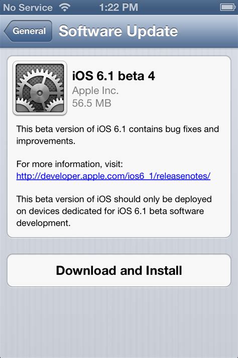 Ios 6 1 Beta 4 Released To Developers For All Ios Devices