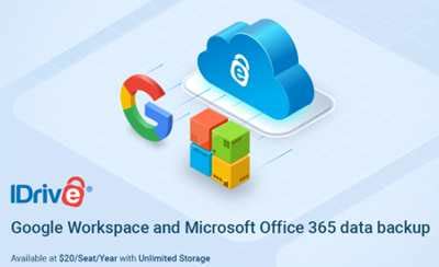 Idrive Backup Unlimited Cloud To Cloud Backup For Microsoft Office And Google Workspace