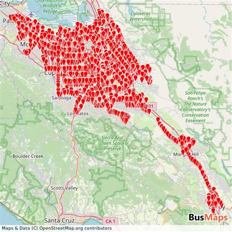Vta Bus Routes And Schedules In San Jose