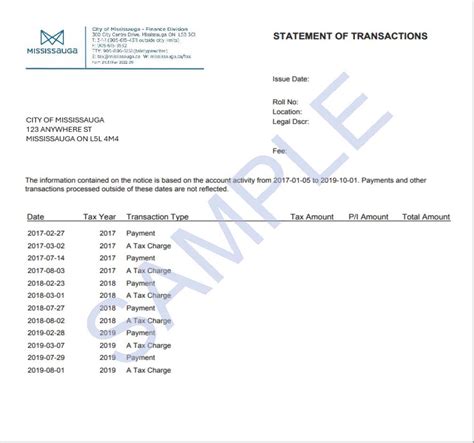 Order Property Tax Documents City Of Mississauga