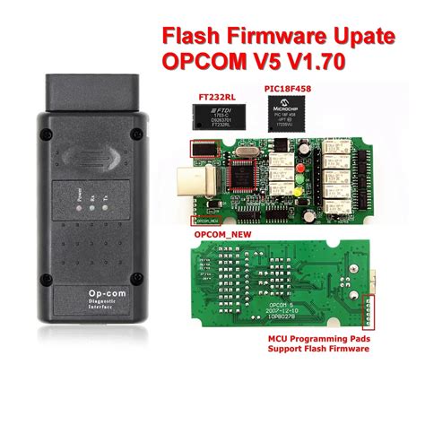 New Opcom V1 70 Flash Firmware Update Opcom V5 For Opel Car Diagnostic Cable For Opel 