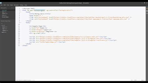 1 Angularjs Single Page Application App Structure Youtube