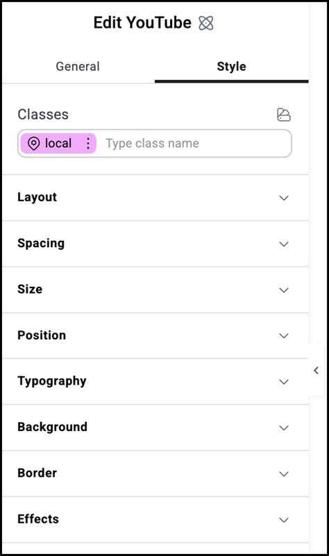 youtube element elementor