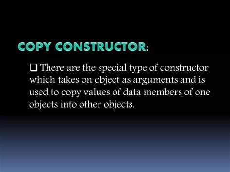 constructor and destructor pptx programming languages computing