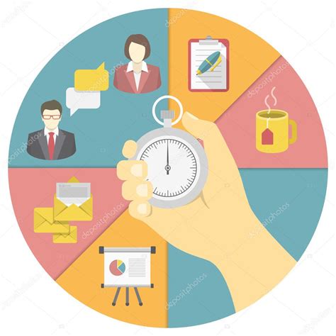 Time Management Concept — Stock Vector © Vectorikart 43834231