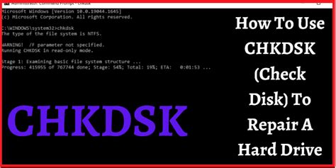 How To Use CHKDSK Check Disk To Repair A Hard Drive CHKDSK On