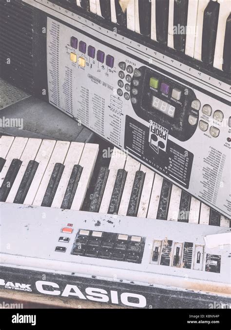 Old Casio Keyboard Profi Music Stock Photo Alamy