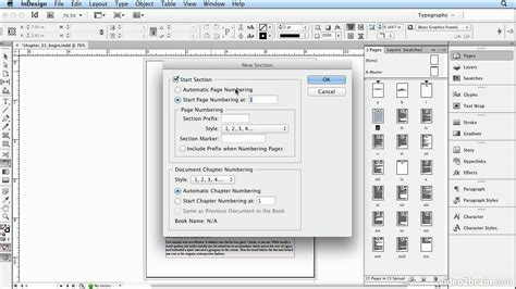 Adobe Indesign Cs6 Tutorial 42 Using Custom Page Numbers Youtube