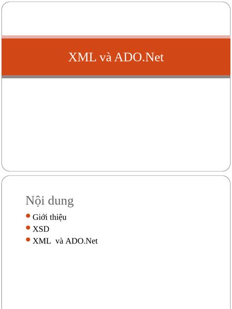 02 Xml Va Adonet Pdf