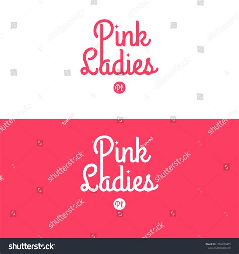 Pink Ladies Logo Design Template Vector Stock Vector Royalty Free