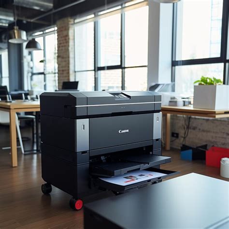 Premium Ai Image Illustration Of Printer Standing In Office Office Canon