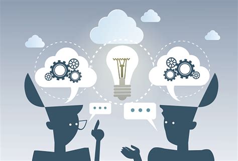 비즈니스 프로세스 새로운 아이디어 Cog 휠 일 함께 프로젝트 전략 개념을 브레인 스토밍 개념에 대한 스톡 벡터 아트 및 기타 이미지 개념 개념 기호 경영자 Istock