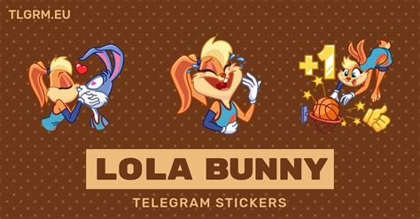 “lola Bunny” Animated Sticker Set For Telegram
