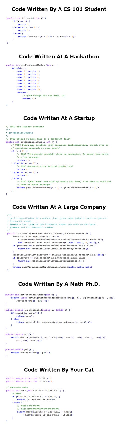 the 6 types of programmers