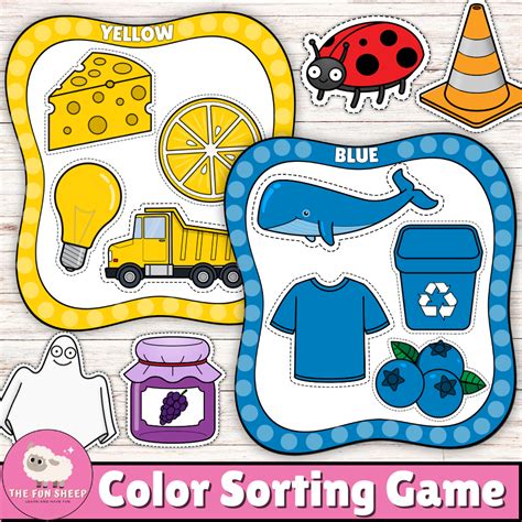 Color Sorting Game Color Mats Sorting Activity Prebabe Color Matching Made By Teachers