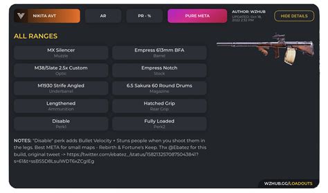 Nikita Avt 100 Meta Build For Rebirth And Fortunes Keep [warzone] R Codloadouts
