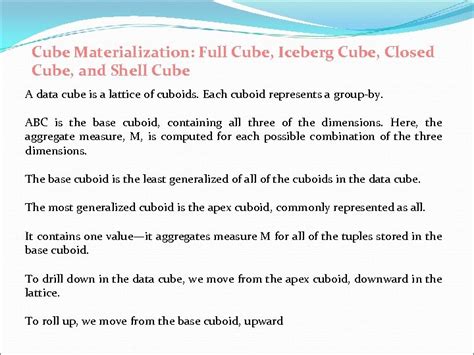 Efficient Methods For Data Cube Computation The Pre Computation