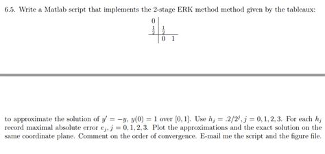 Solved 65 Write A Matlab Script That Implements The 2
