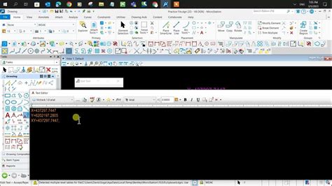 Microstation Connect Edition How To Find Coordinates Youtube