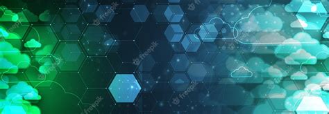 Premium Vector Cloud Technology Integrated Digital Web Concept Background