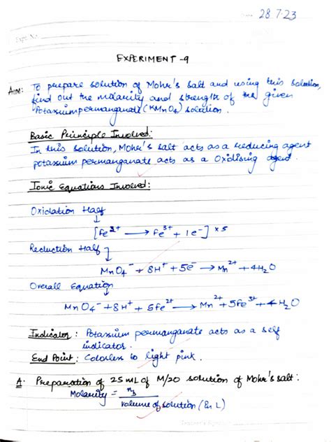 Titration Of Mohr Salt With Kmno4 Pdf