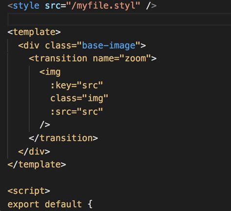 Syntax Highlighting Breaks With Self Closed Templatescriptstyle Tag