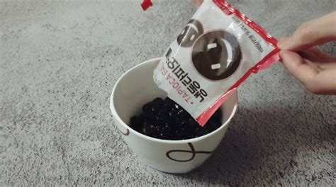 흑당 버블 밀크티