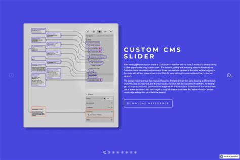 custom cms slider webflow