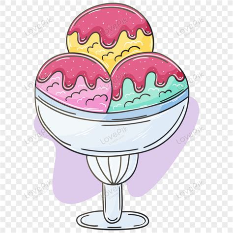달콤한 바닐라 아이스크림 그림 Png 일러스트 무료 다운로드 Lovepik