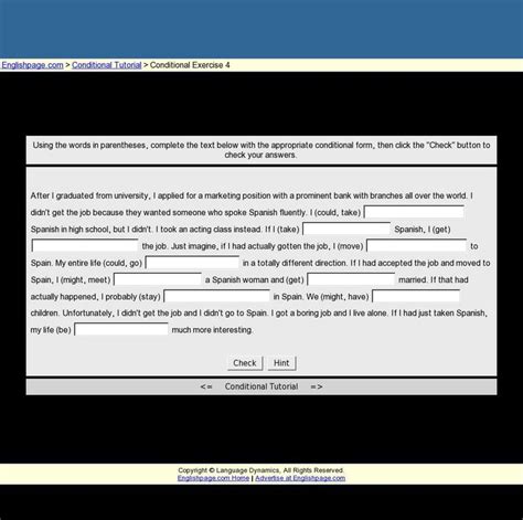 Past Unreal Conditional Online Practice