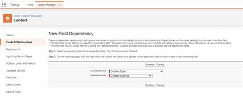 Dependent Picklists Elements