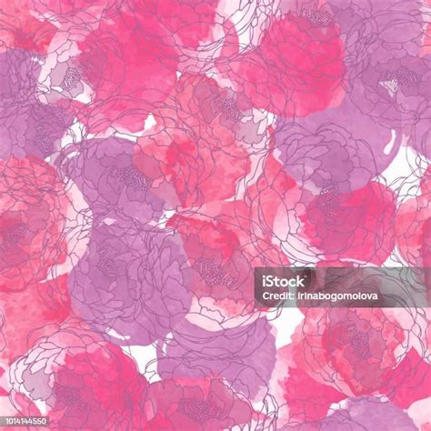 추상적인 모란와 보편적인 자유 수채화 완벽 한 패턴을 그림 배경 카드 배너 포스터 표지 초대장 헤더 또는 안내 책자에 대 한 그래픽 디자인 손으로 그린된 벡터 텍스처 0명에