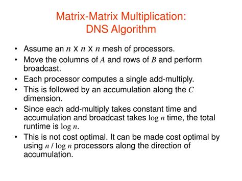 Ppt Dense Matrix Algorithms Powerpoint Presentation Free Download Id7193