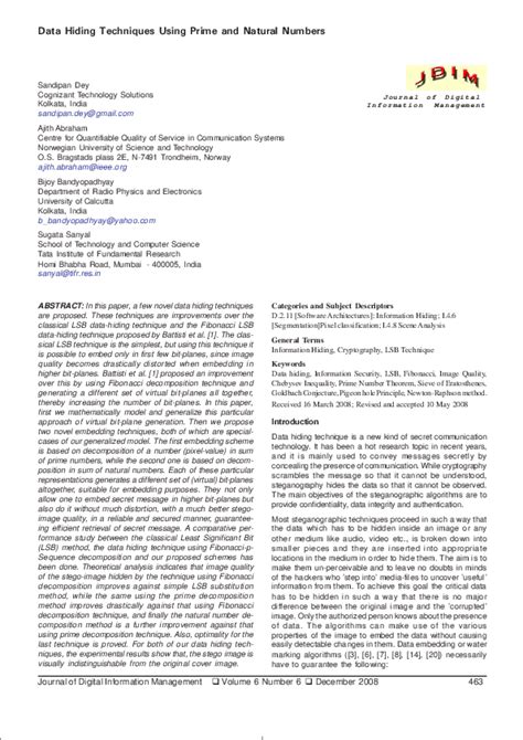 Pdf Data Hiding Techniques Using Prime And Natural Numbers
