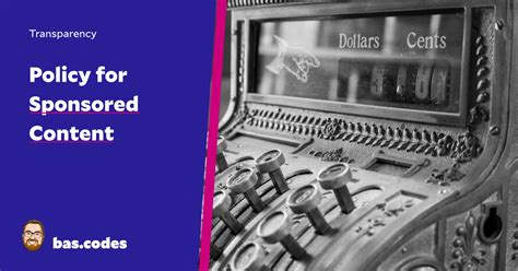 Policy On Sponsored Content Bas Codes