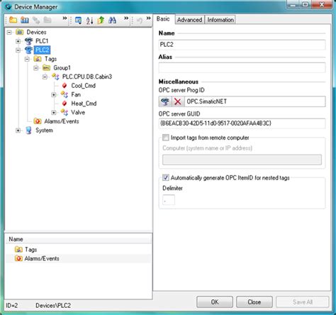 Reliance 4 Using Data Structures In Combination With Opc Servers