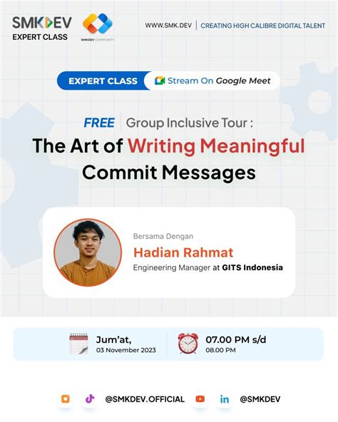 smkdev on linkedin belajargit webinargratis codingkeren